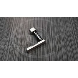 AR15 SILVER ANODIZED COMPLETE MAGAZINE ASSEMBLY ( MAG RELEASE )