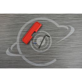 RED ANODIZED AR15 ADJUSTABLE EJECTION PORT DUST COVER